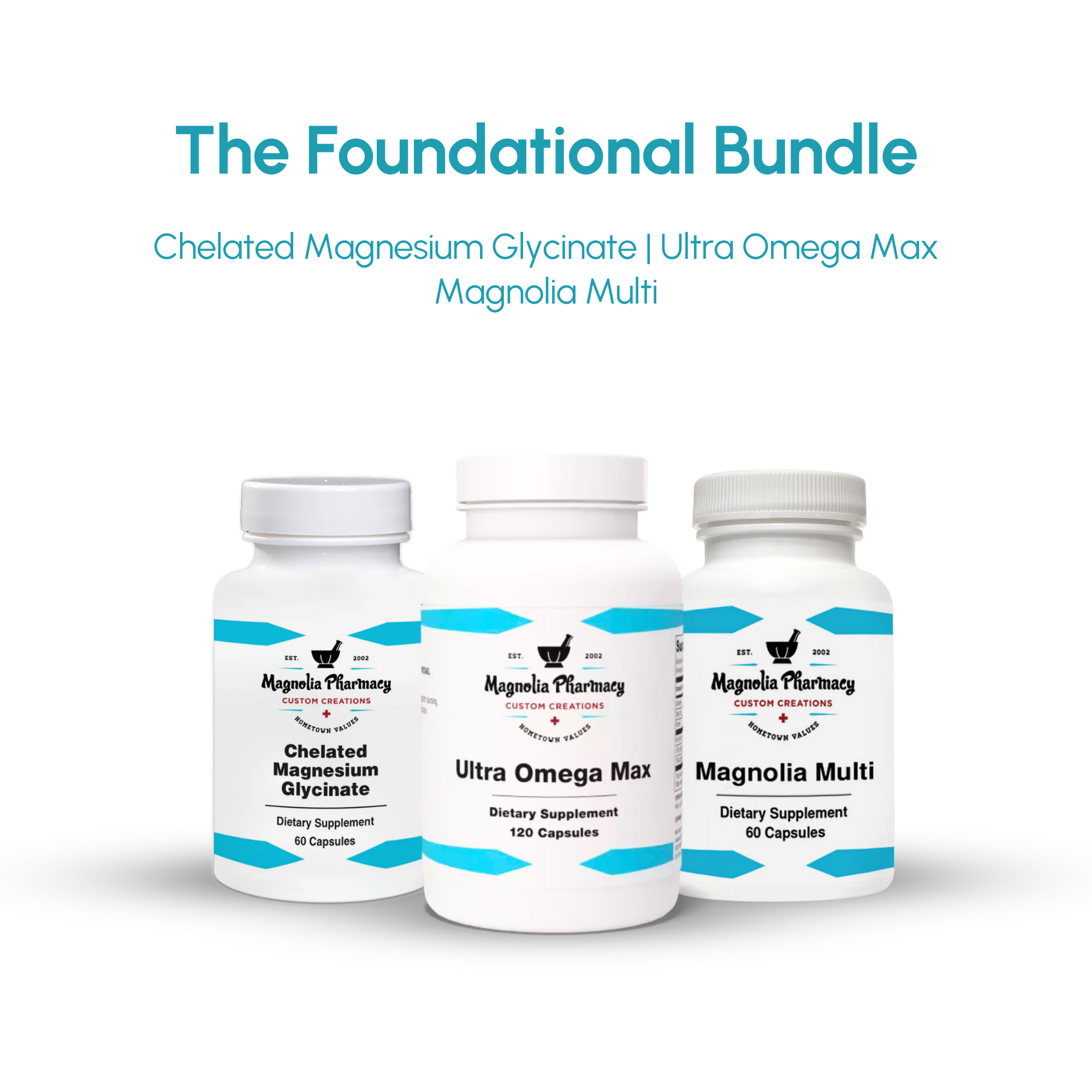The Foundational Bundle | Multi + Omega + Magnesium – Magnolia Pharmacy ...